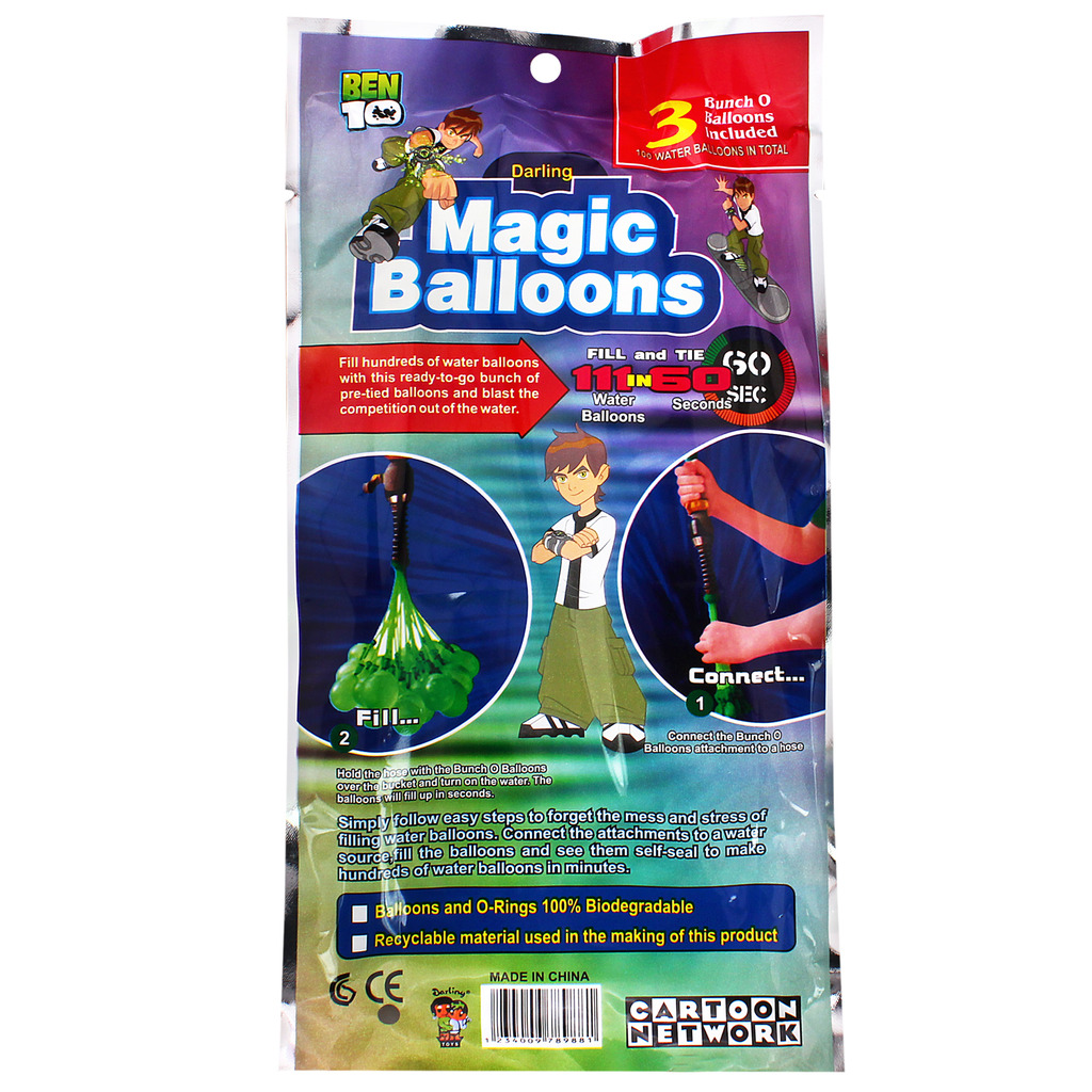 Buy Ben 10 Holi Magic Balloon Bunch 444 Pc Auto fill (12 sets of 37 ...