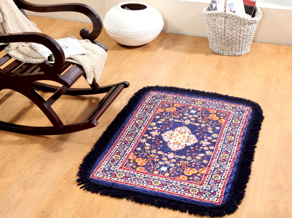 Buy Valtellina Traditional design Blue colour Prayer Mat Online @ ₹378 ...