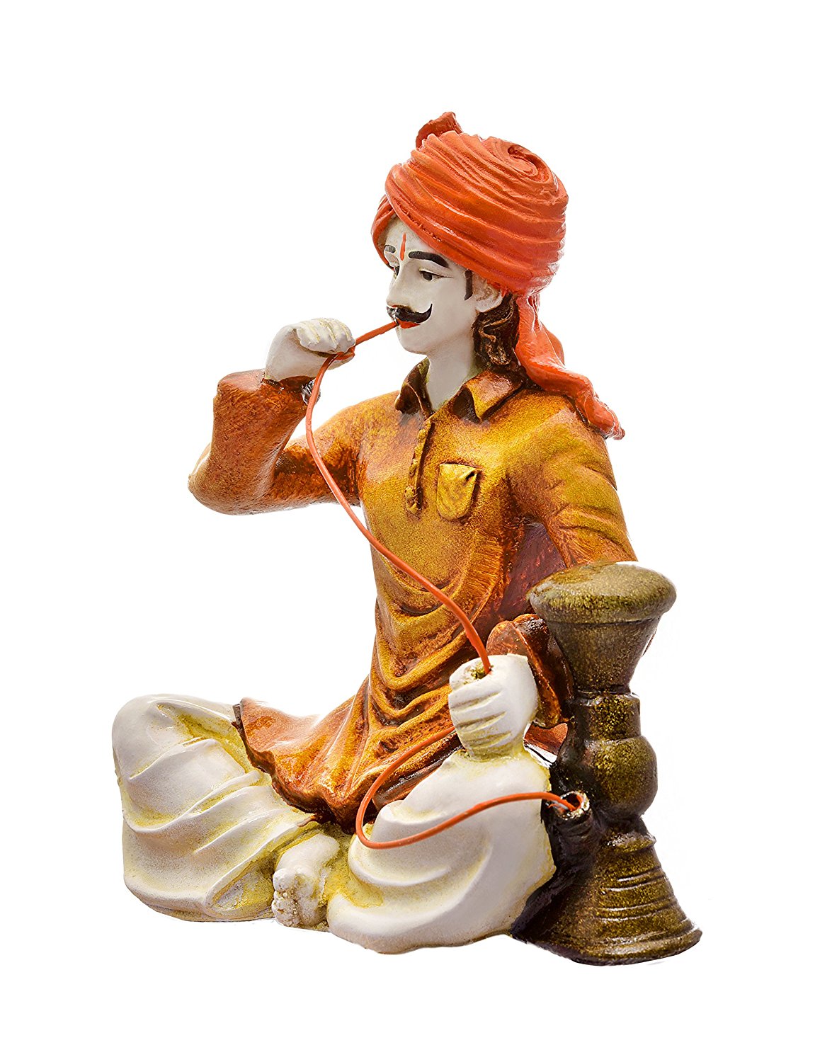Buy Tap Fashion Polyresin Rajasthani-Hookah-Man sculpture Showpiece for ...