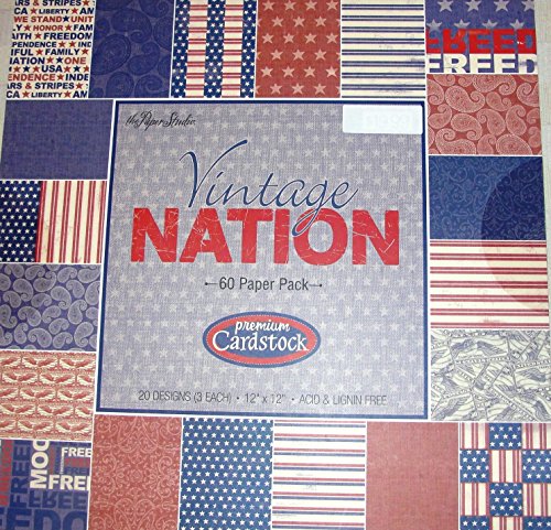 Buy Vintage Nation 12 x 12 Patriotic Military Scrapbooking Paper Pack ...