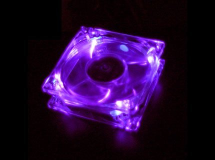 Buy Logisys LT400PL QUAD PURPLE 4-LED LIGHT ULTRA BRIGHT CLEAR 80MM PC ...
