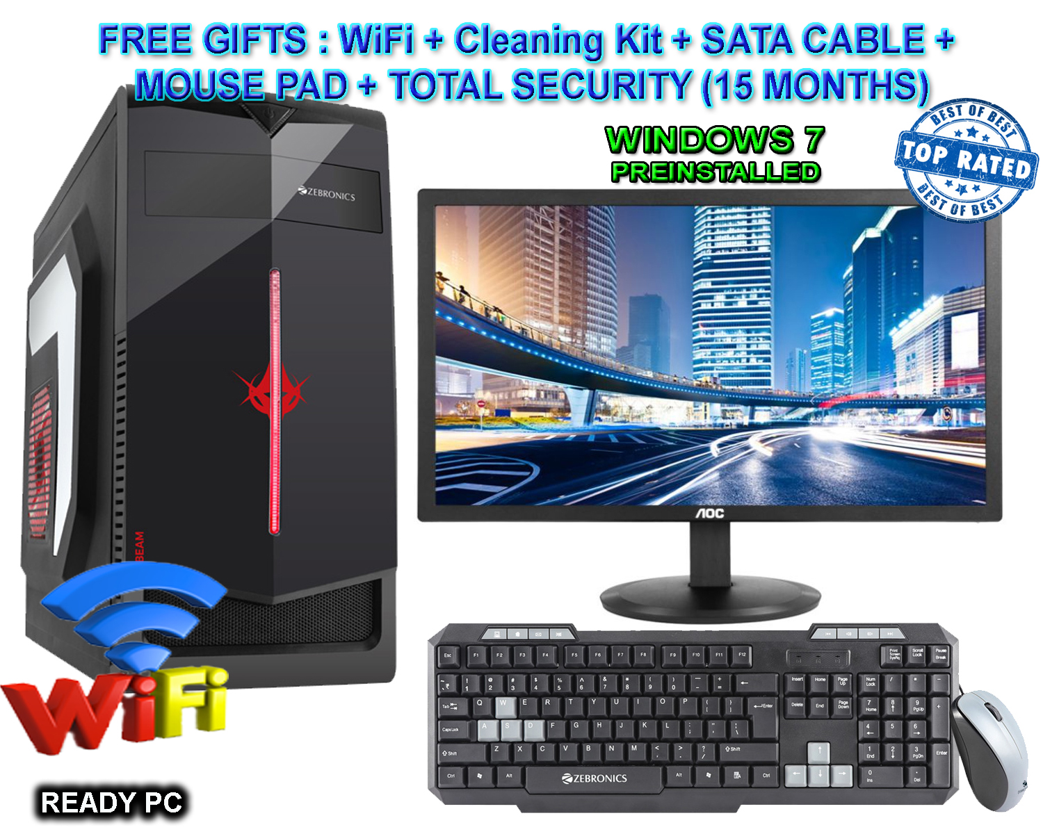 Buy CI3/4/1GB GFX/1TB/20 CORE I3 CPU / 4GB RAM/ 1 GB GRAPHIC CARD/1TB ...