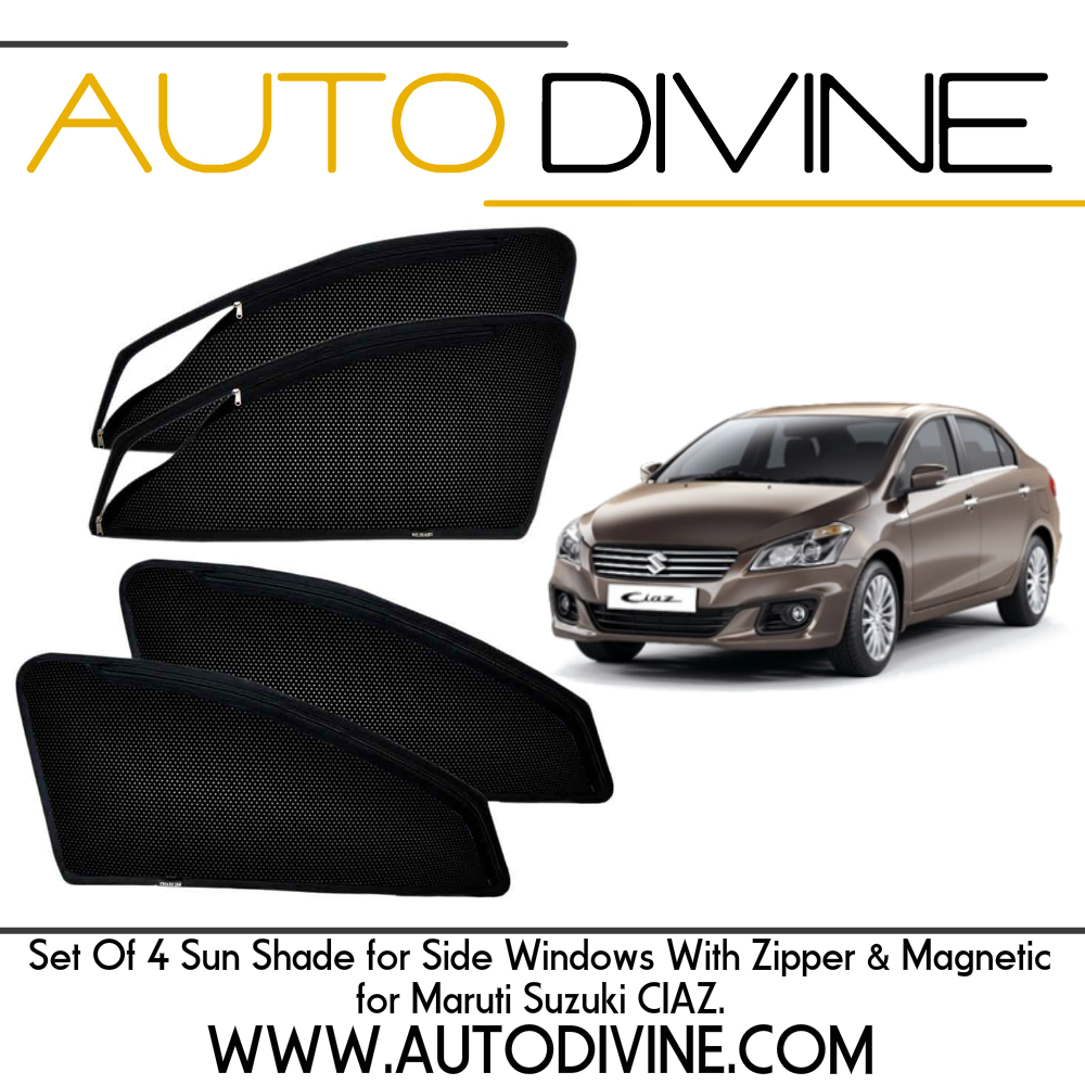 Buy maruti suzuki ciaz, Car Accessories Side Window Zipper Magnetic Sun ...