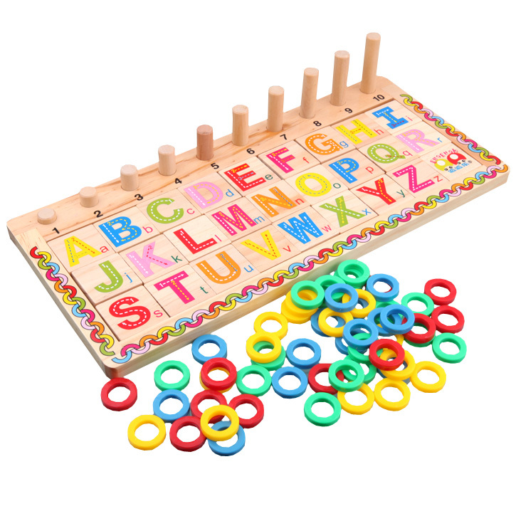 Buy Alphabet and Number Learning Wooden Fun Counting Board - Early ...