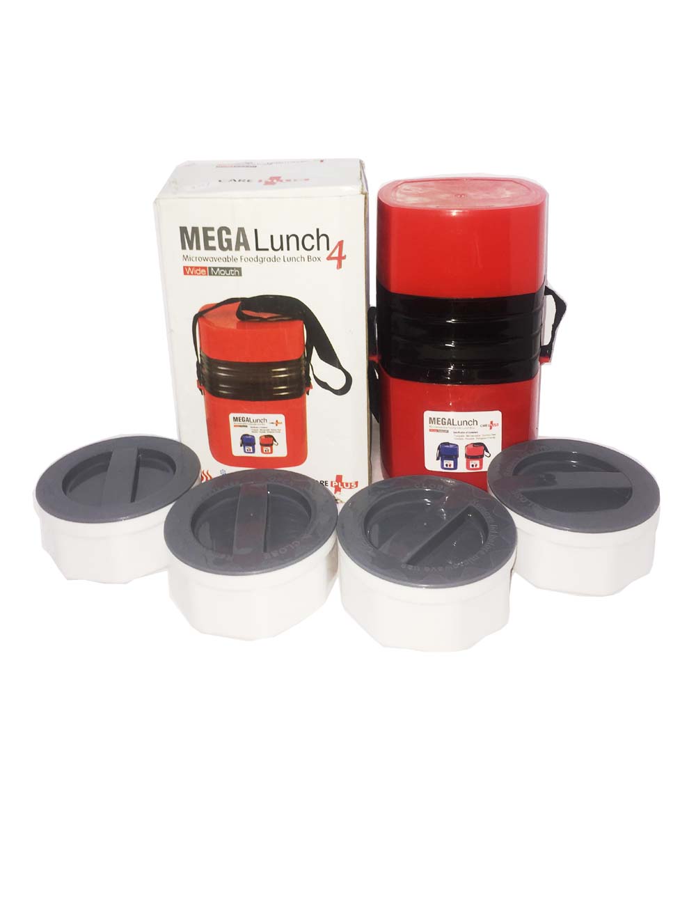 Buy The Greens Mega Lunch Box with 4 Air Tight Containers Online @ ₹399 ...