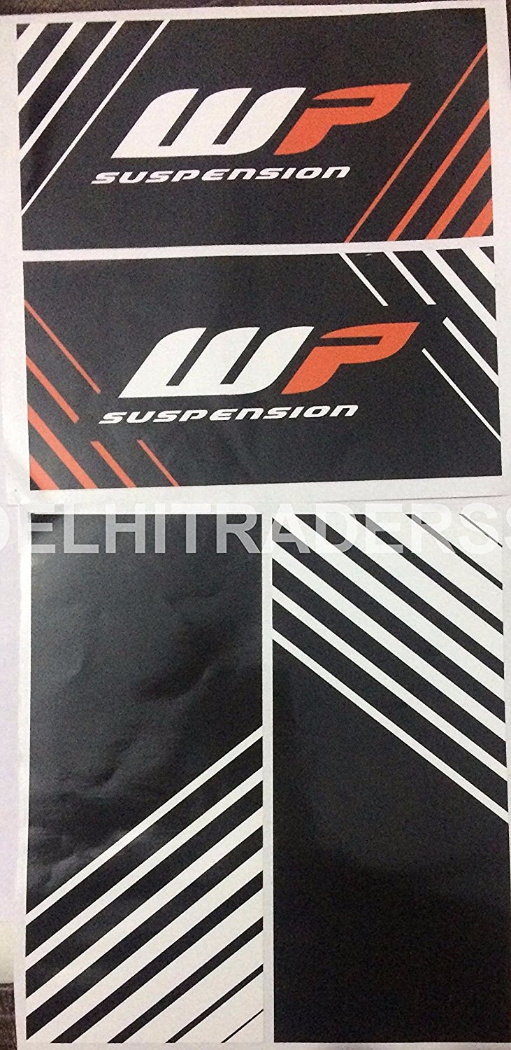 Buy FOR KTM DUKE 125 200 390 FRONT FORK WP SUSPENSION STICKER DECAL SET ...