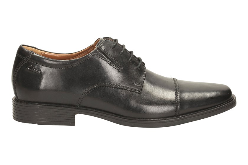 Buy Clarks Men's Tilden Cap Black Leather Formal Shoes Online @ ₹4999 ...