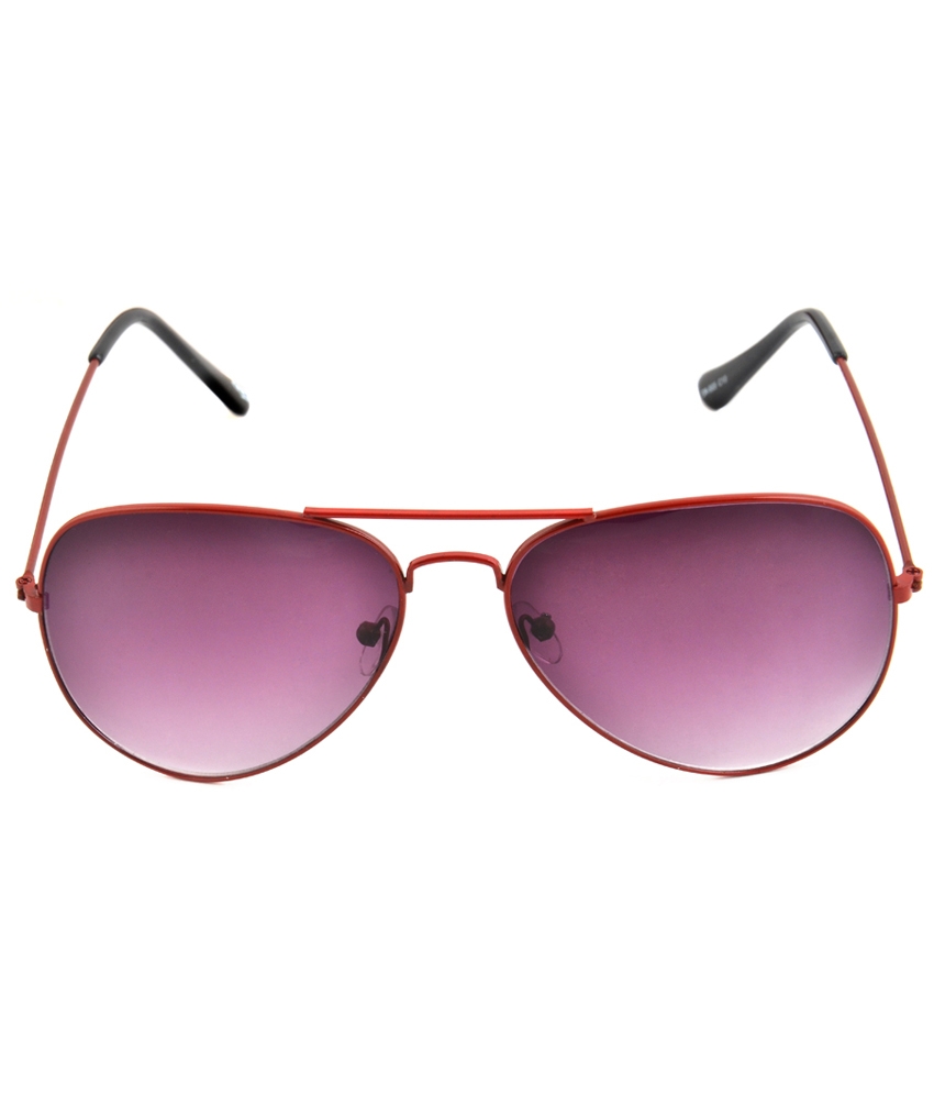Buy BLUE TUFF Stylish Red Metal Aviator Sunglasses Online @ ₹499 from ...