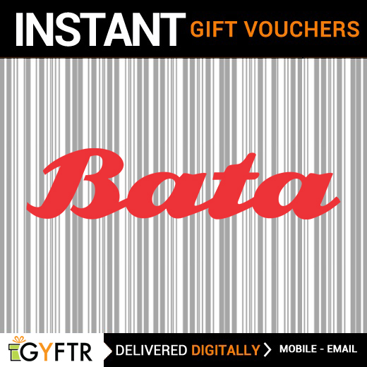 Buy Bata GyFTR Insta Gift Voucher INR 500 Online @ ₹475 from ShopClues