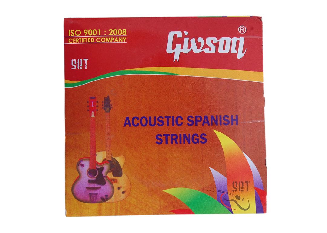 Buy Givson Acoustic Spanish Stainless steel Guitar Strings (12x12x12 cm ...