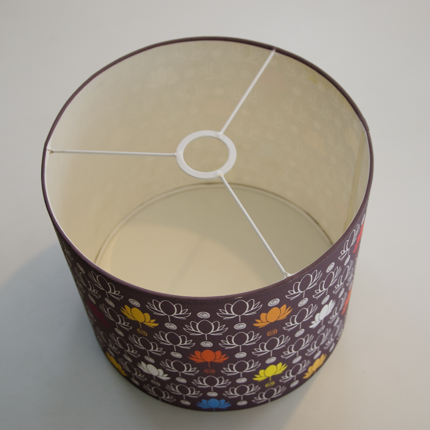 Buy Grey Lotus Canvas Ceiling Light / Lamp Online @ ₹2100 from ShopClues