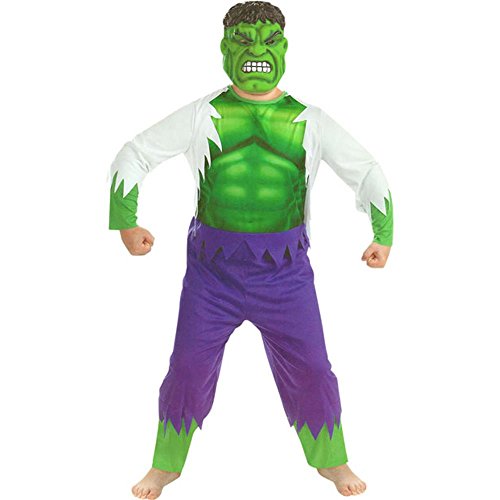 Buy Kid's Deluxe Incredible Hulk Costume (Large 10-12) Online @ ₹7334 ...