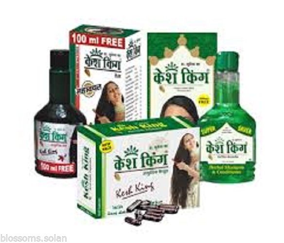 Kesh king Ayurvedic Oil + Kesh King Shampoo + Capsules A Complete kit ...