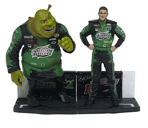Buy Nascar & Shrek Figure 2-Pack: Bobby Labonte and Shrek Online ...