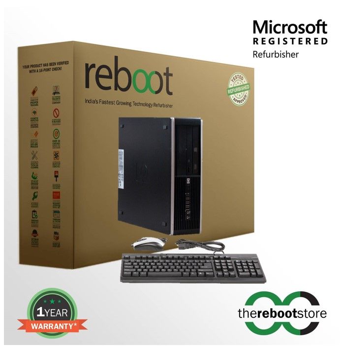 Buy Refurbished HP Core 2 Duo Desktop (2GB DDR3 - 500GB - DOS ) (1 Year ...