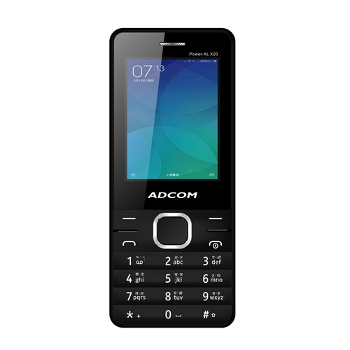 Buy ADCOM X20 (POWER XL) Dual Sim Mobile- Black Online @ ₹1060 from ...