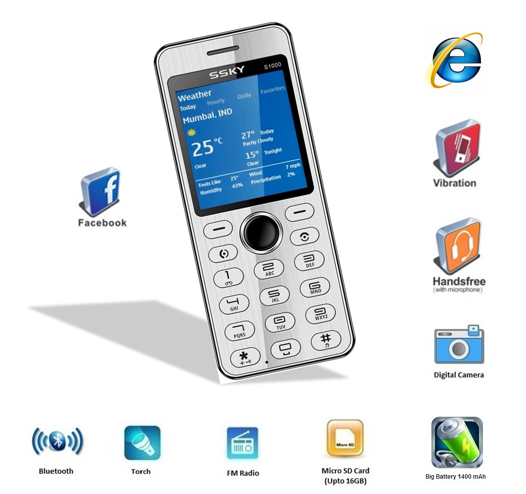 Buy Ssky S1000 GSM with Full Metal Body, Facebook Multimedia Camera ...
