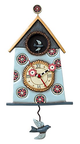 Buy Allen Designs Sweet Nesting Birdhouse Pendulum Clock Online @ ₹8520 ...