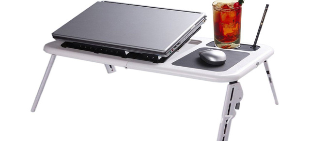 Buy E Table - Foldable Stand High Quality Table With 2 USB Cooling Fans ...
