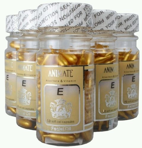 Buy ANIMATE Aloe Vera Vitamin E Facial Oil 60 Soft Cel Capsules ...