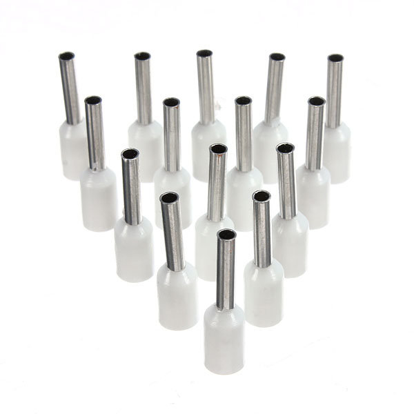 Buy 100Pc AWG 20 White Wire Copper Crimp Insulated Cord Pin End ...