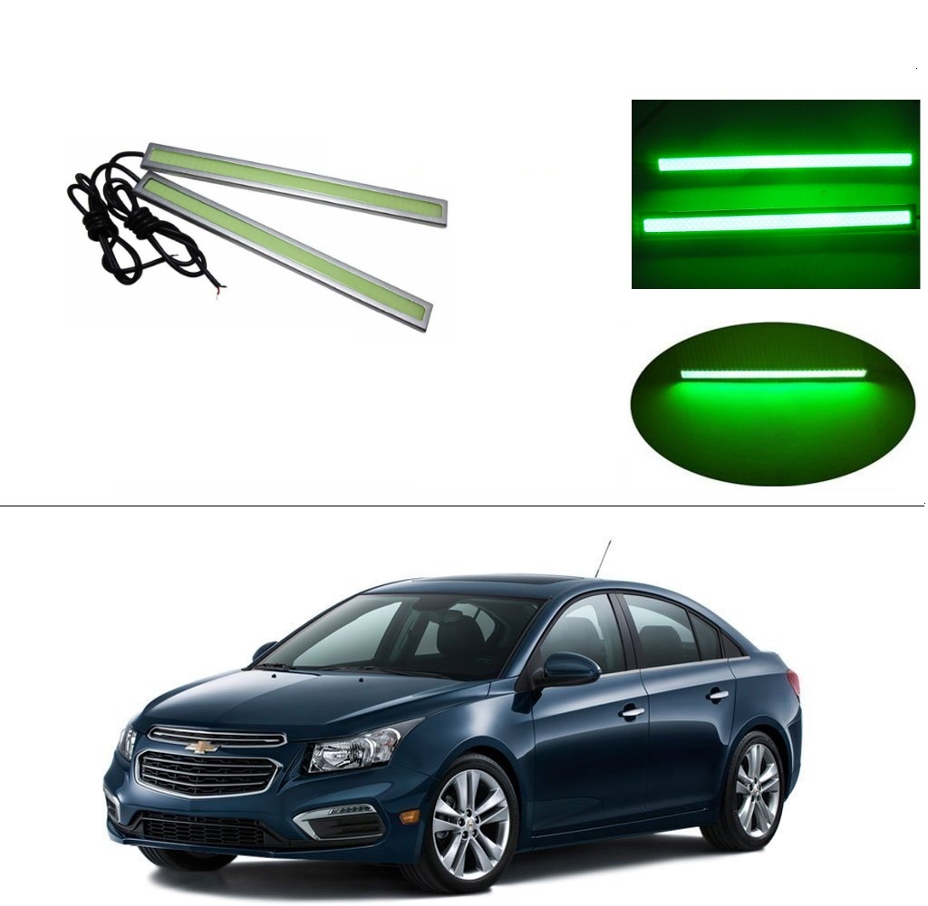 Buy AutoStark Daytime Running Lights Cob LED DRL (Green)- Chevrolet ...