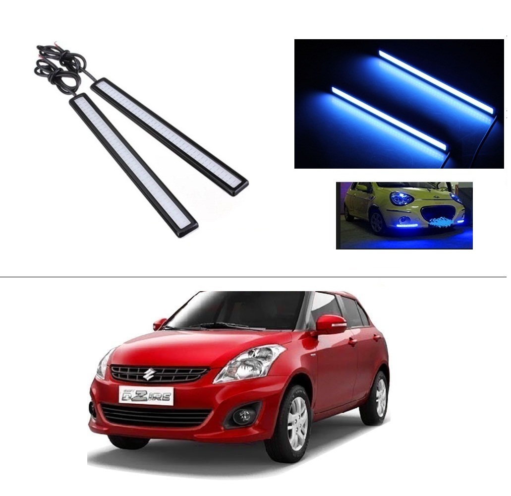 Buy AutoStark Daytime Running Lights Cob LED DRL (Blue)- Maruti Suzuki ...