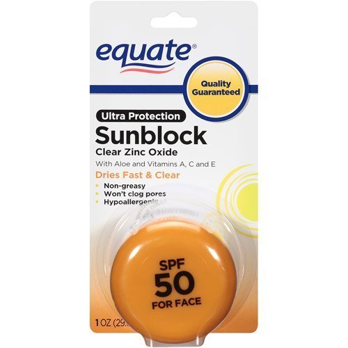 Buy Equate Clear Zinc Oxide Sunscreen Cream SPF 50, 1 fl oz Online ...