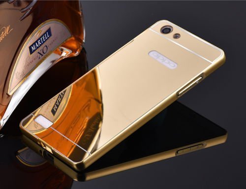 Buy Oppo Neo 7 Luxury Metal Bumper + Acrylic Mirror Back Cover Case For ...
