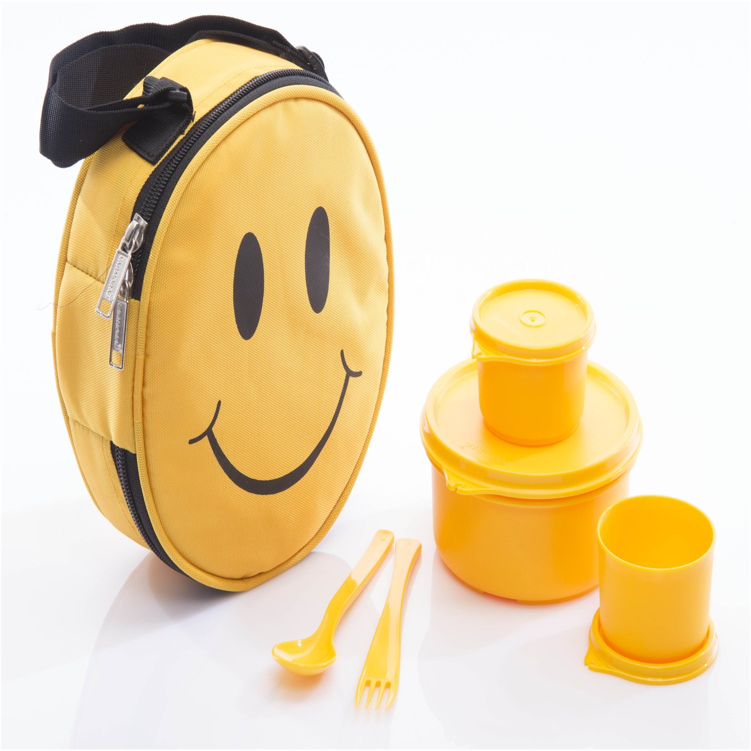 Buy Varmora Smile Leakproof Lunch Box Kitchen mate round 500 ml, Magic ...