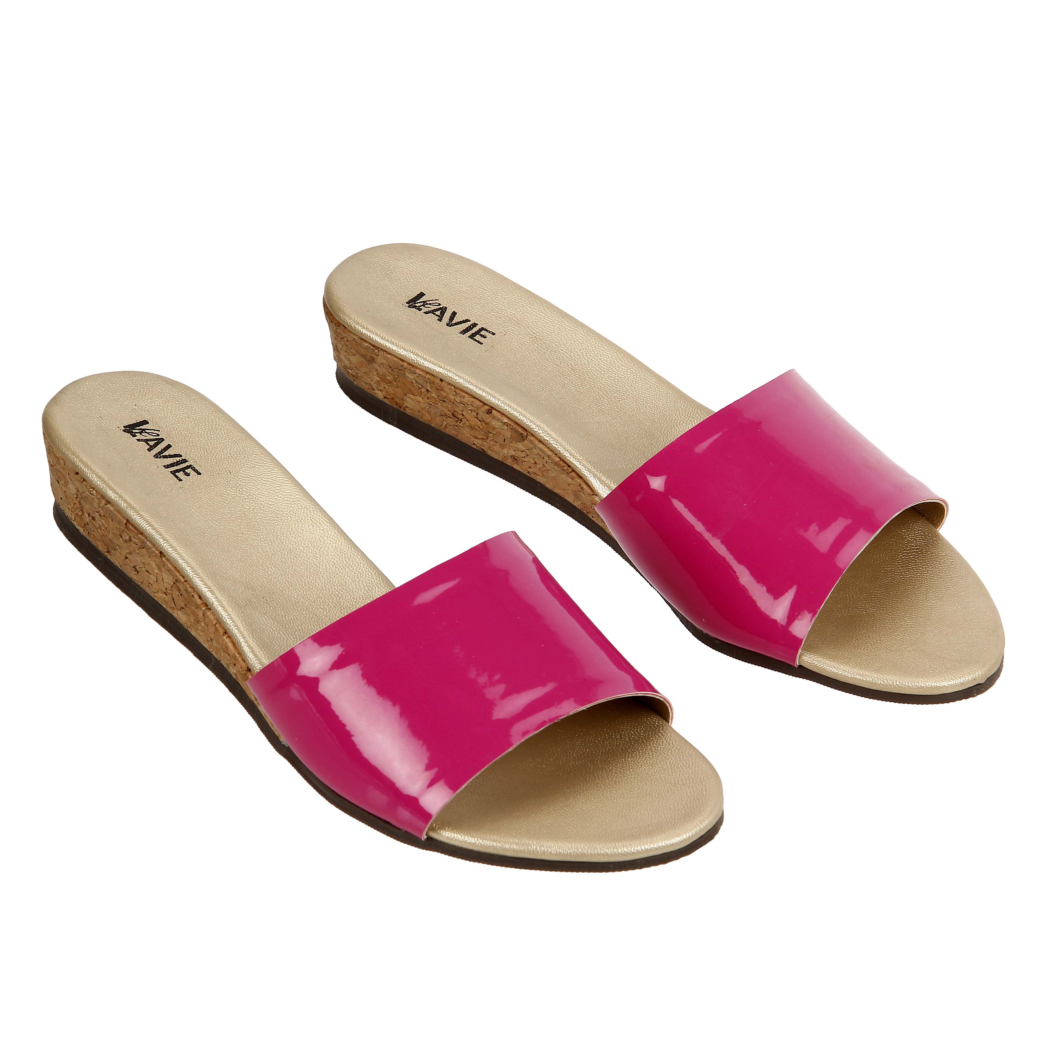 Buy Lavie Women's Pink Wedges Online @ ₹2499 from ShopClues