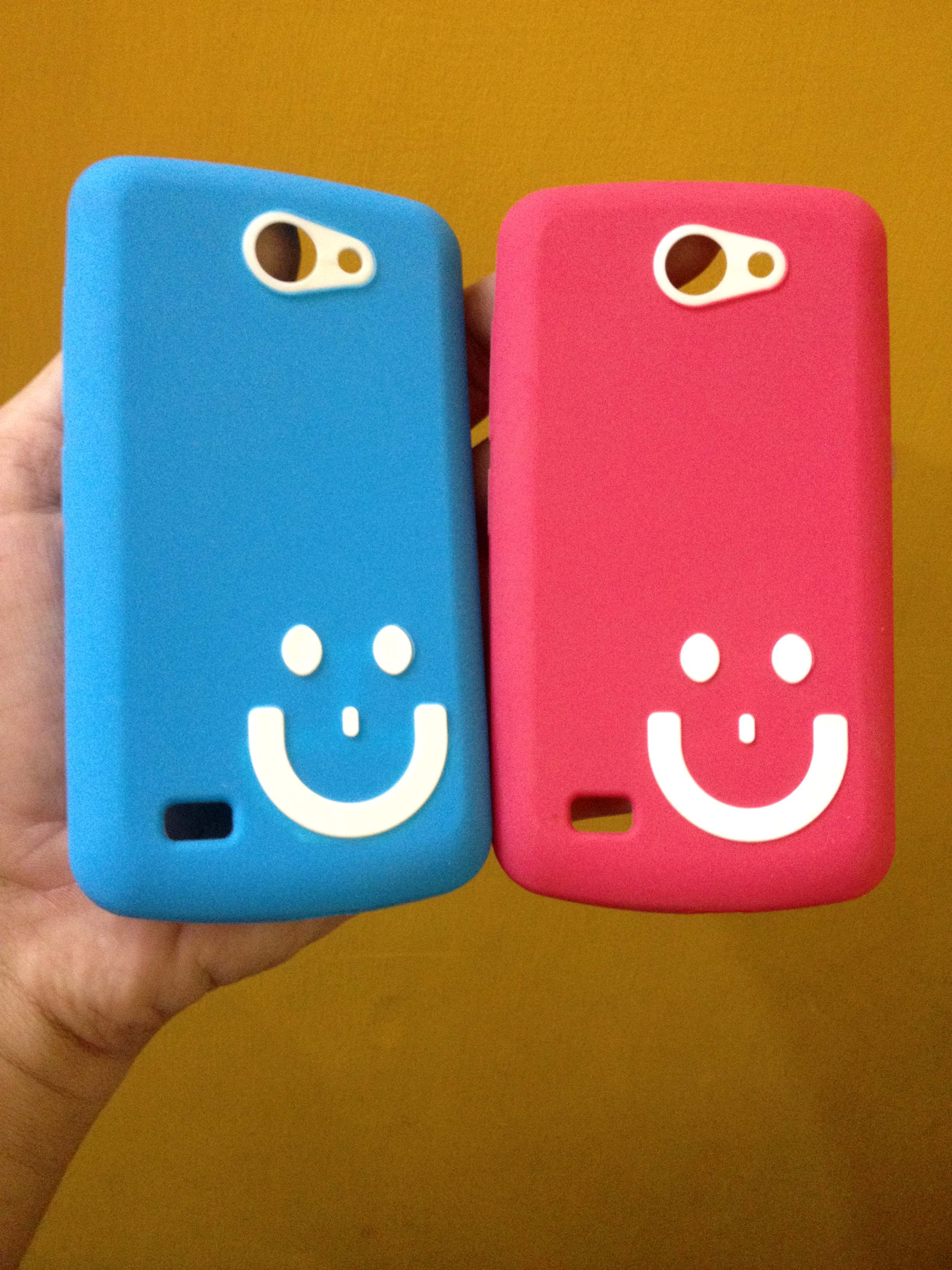 Gionee Pioneer P3 colored smiley Twin Colored back covers In India ...