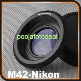 Shop Lens Adapter M42 Lens to Nikon AI Mount Adapter Converter Optic Focus Infinity Online ...