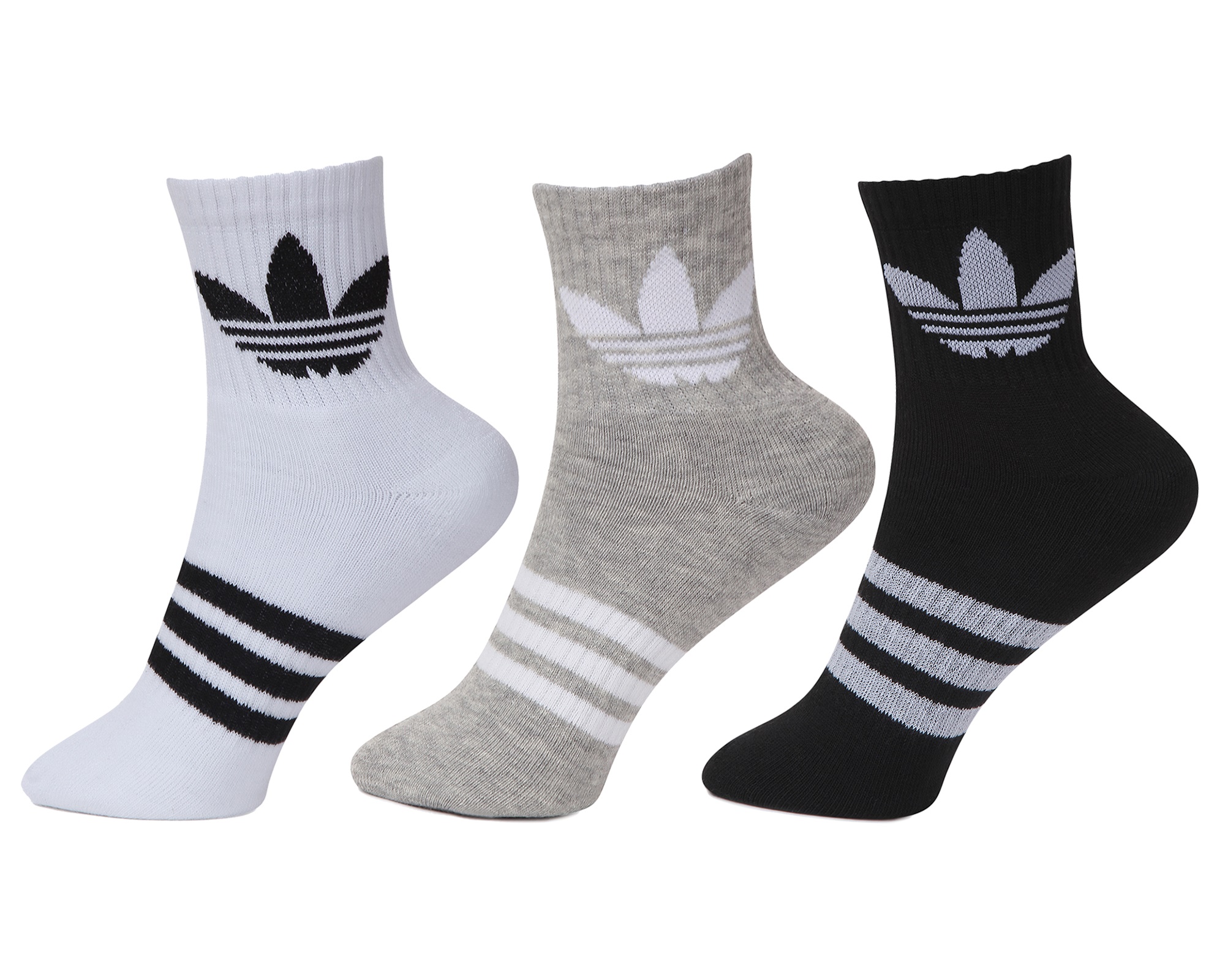 Buy Adidas Originals Multi-Color Ankle Socks - 3 Pair Pack Online ...