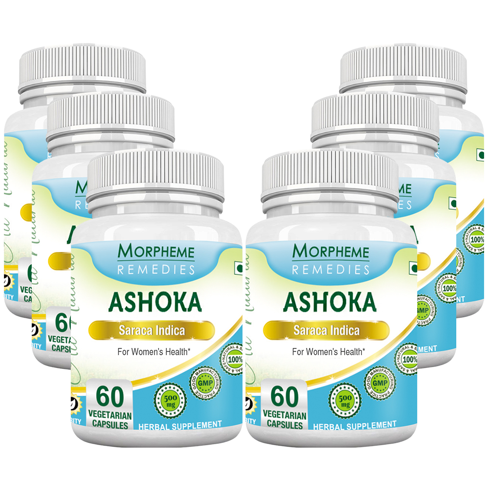 Buy Morpheme Ashoka Supplements For Uterine Support - 500Mg Extract - 6 ...