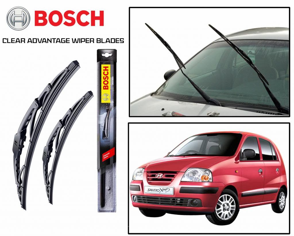 Bosch Clear Advantage Wiper Blades For Hyundai Santro ( (20" & 17") Set ) Prices in India ...