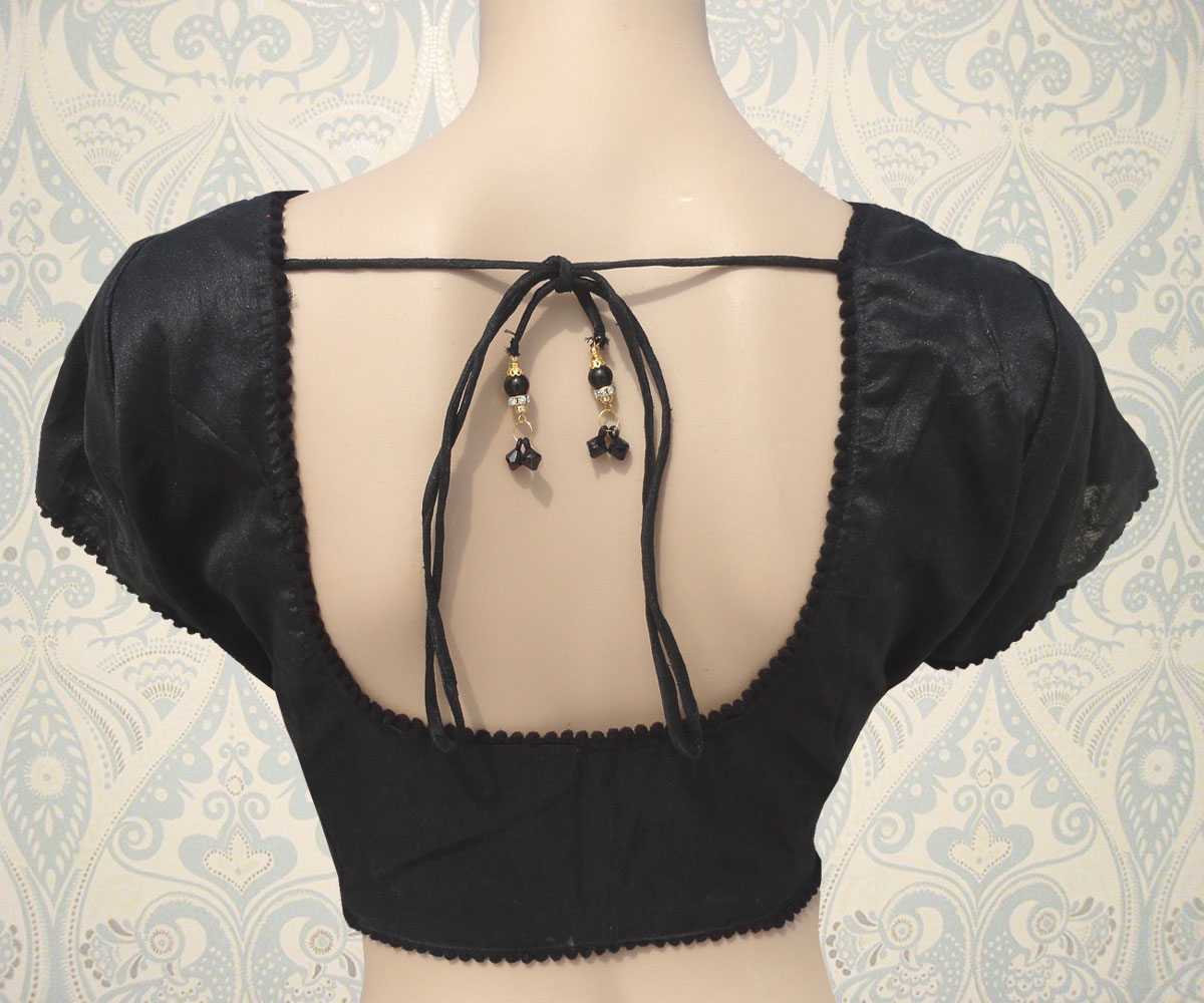 Black readymade chanderi silk blouse Prices in India- Shopclues- Online ... Black readymade chanderi silk blouse Prices in India- Shopclues- Online ...