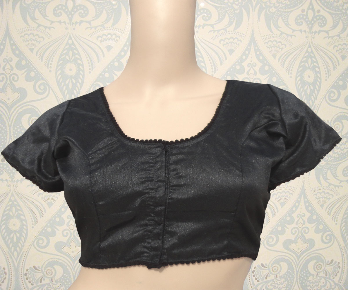 Black readymade chanderi silk blouse Prices in India- Shopclues- Online ... Black readymade chanderi silk blouse Prices in India- Shopclues- Online ...