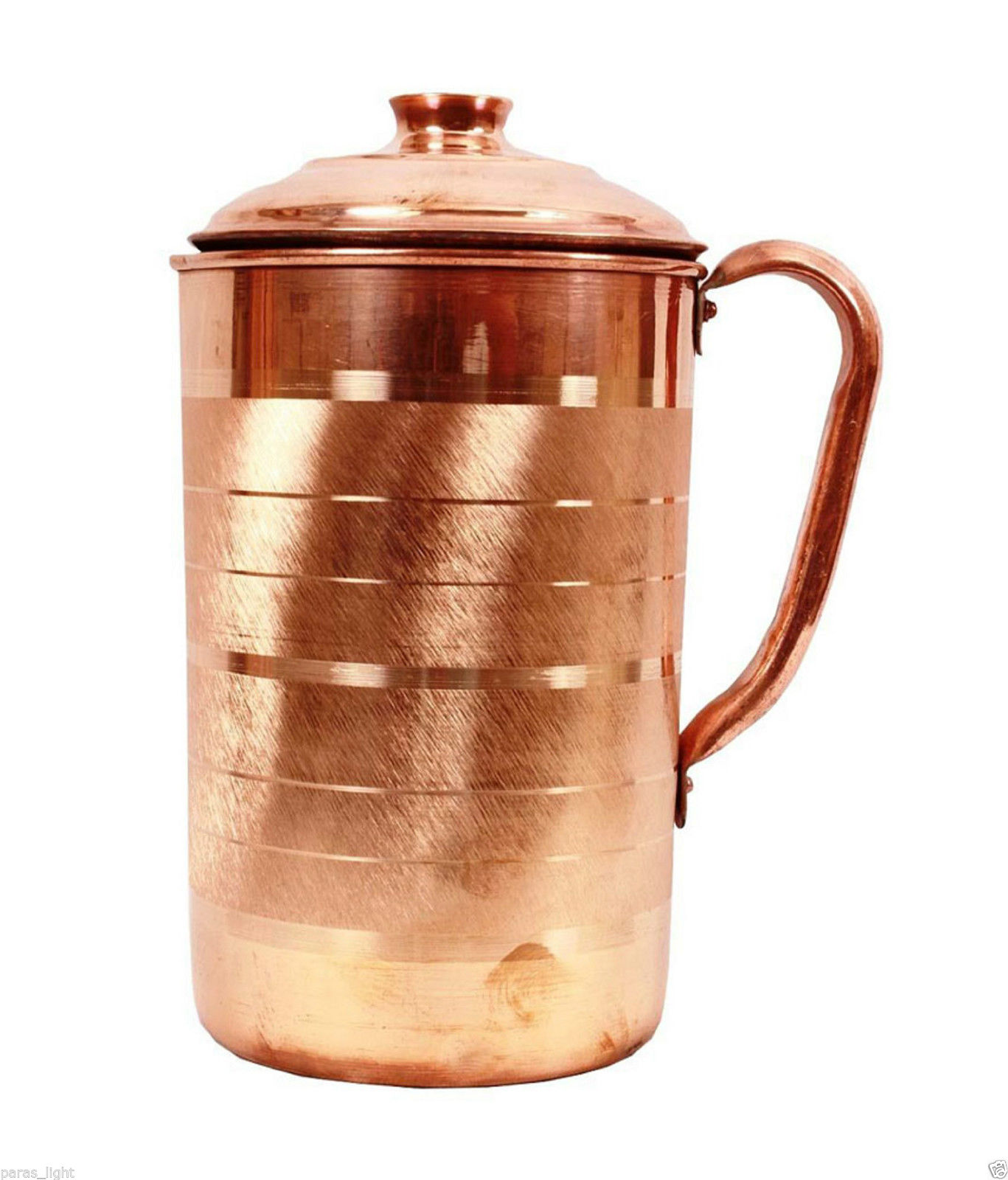 Buy Arunbrasswares Handmade Pure Copper water Jug Pitcher 1250 ML ...
