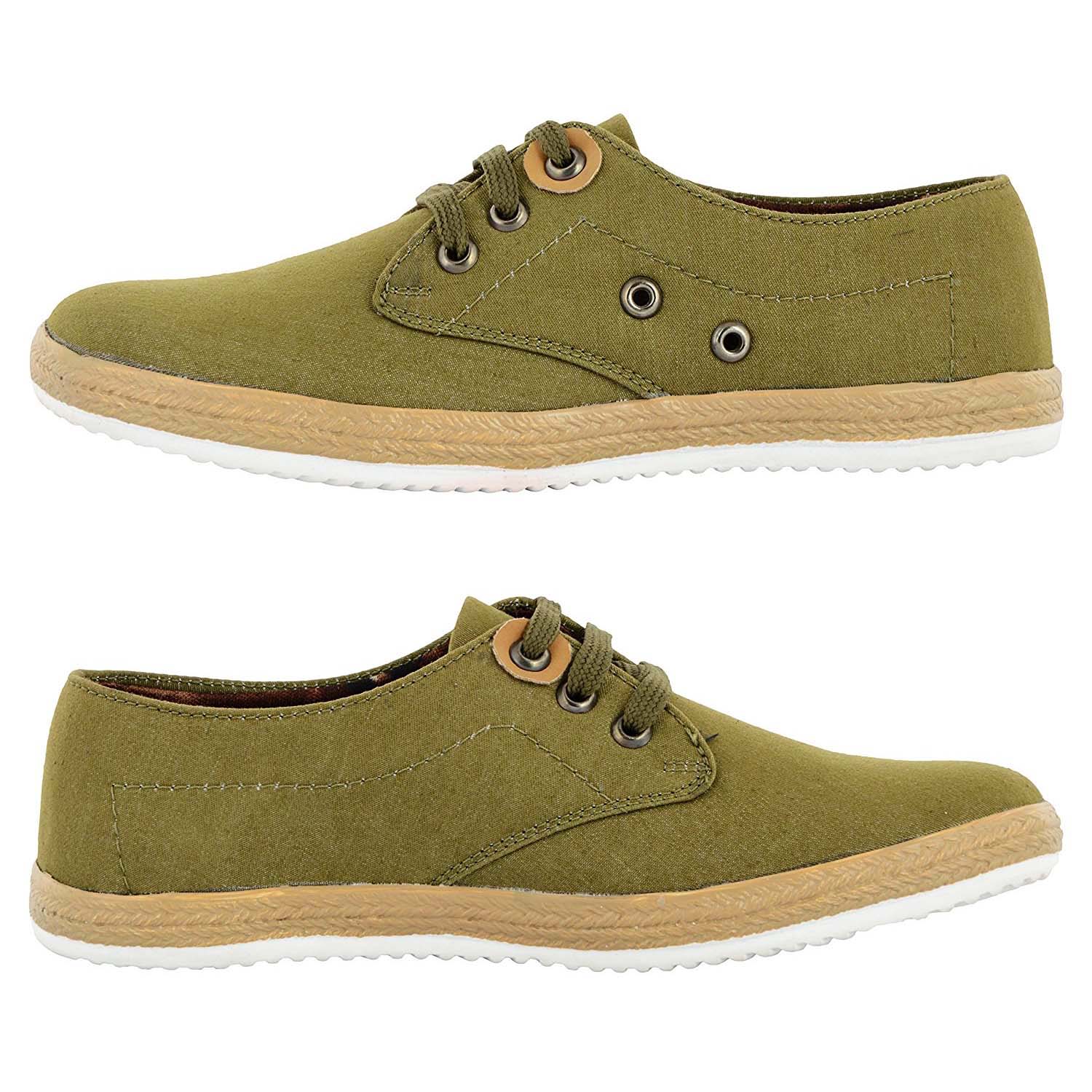 Buy Footgear Men's Combo Pack of 2 Canvas Shoes Bracelets Online ...