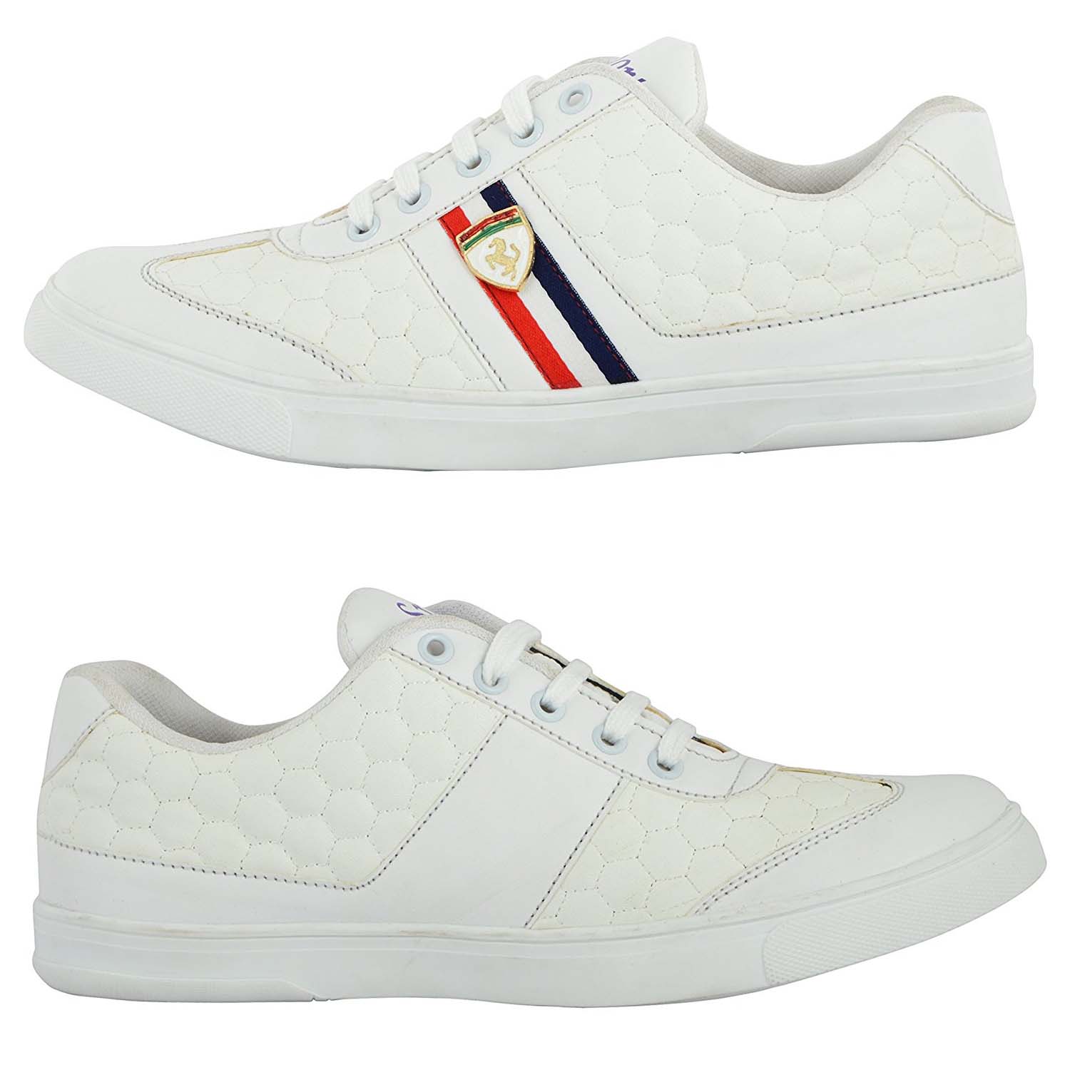Buy Footgear Men's Combo Pack of Canvas Shoes, Sandals Bracelets Online ...