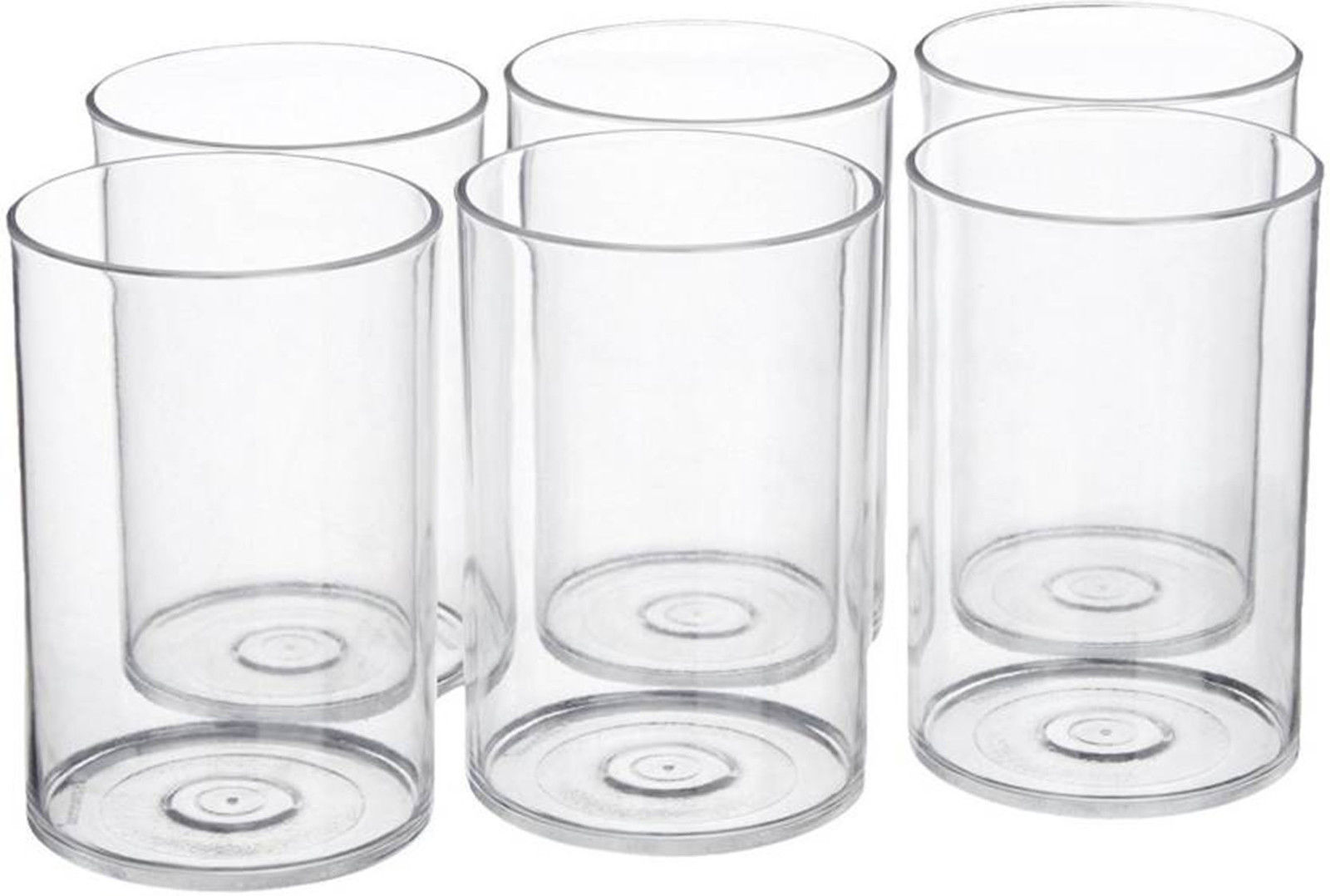 Buy Apex 6pcs Unbreakable Glasses Transparent Cold Drink Glass set ...