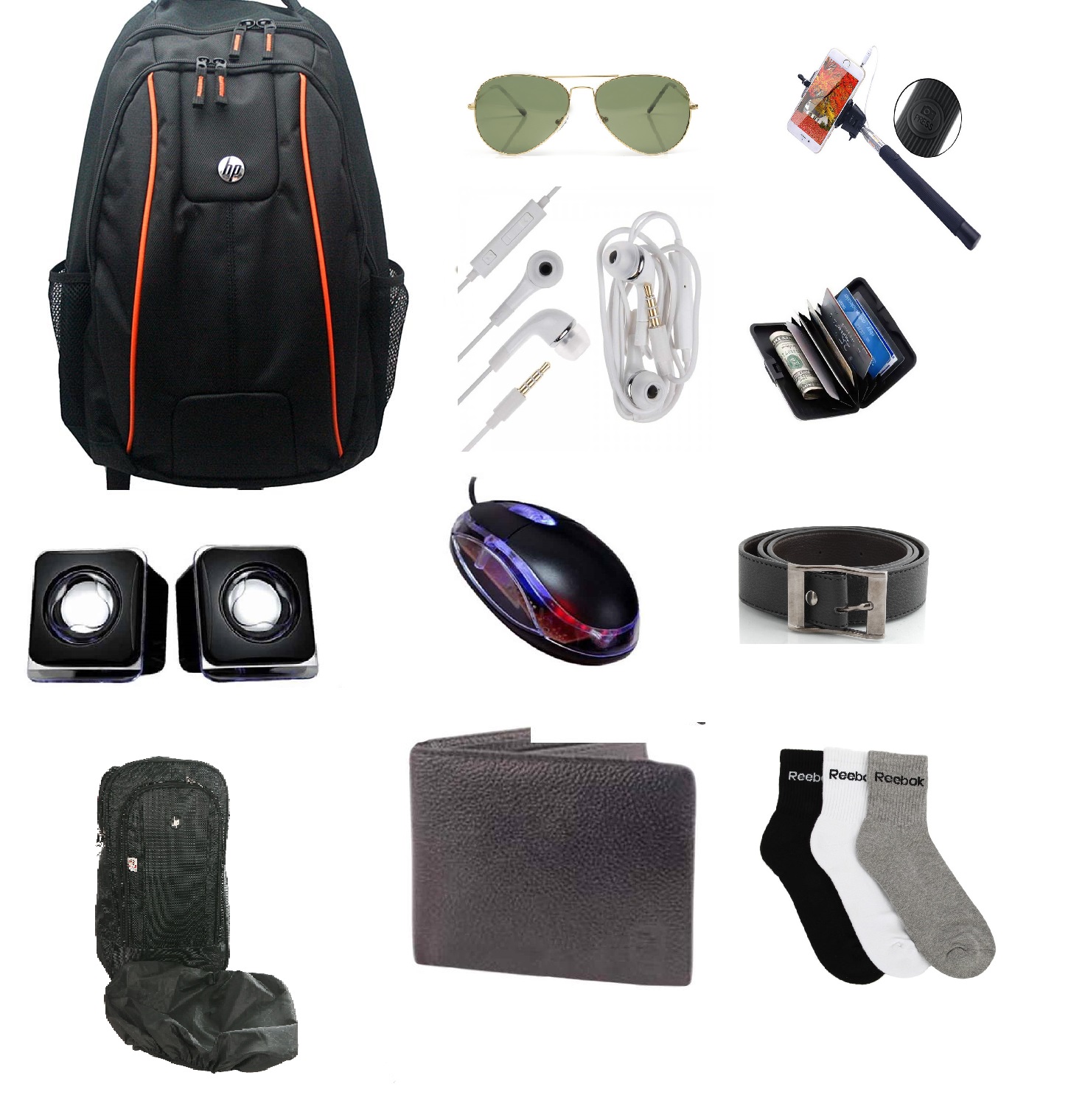 Buy Combo of Casual Backpacks with 11 Items Online @ ₹1129 from ShopClues