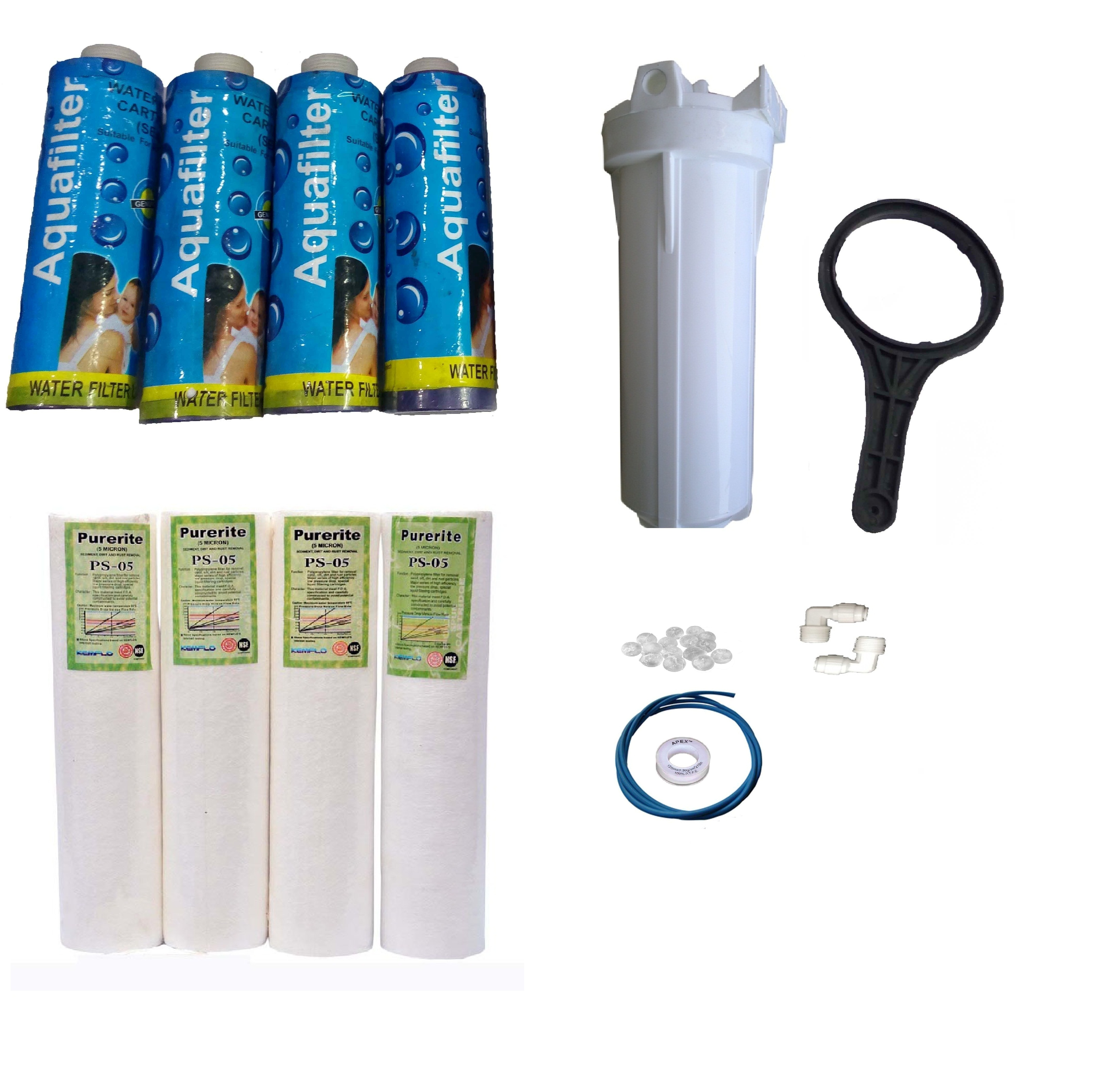 Buy EarthRoSystem service Spun Purerite PP set4 x AquaFilter Cartridge ...