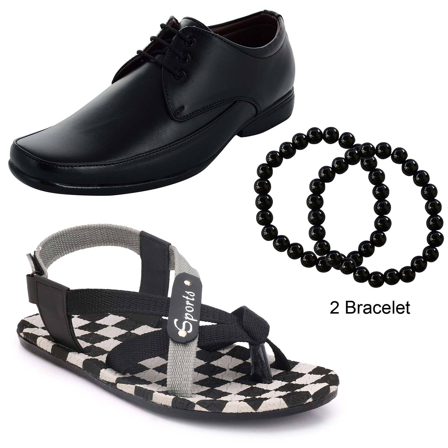 Buy Men's Formal Shoes and Sandal Combo from Footgear(Shoes-Combo-22 ...