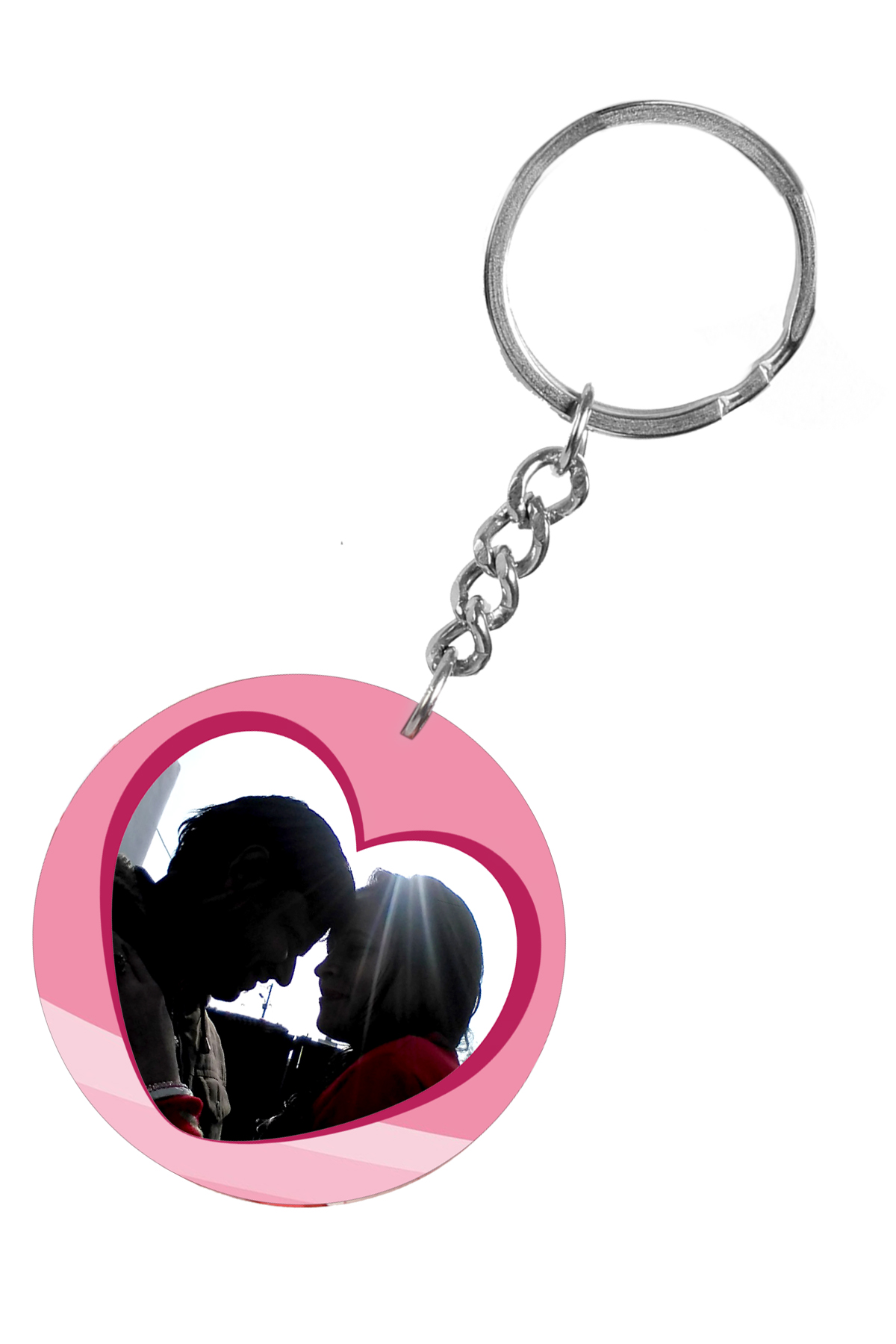 Buy Personalized Acrylic Love Photo Keyring Online @ ₹150 from ShopClues