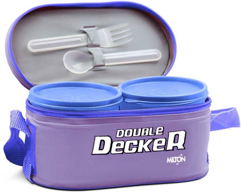 Buy Milton Double Decker 3 Containers Lunch Box Online @ ₹699 from ...