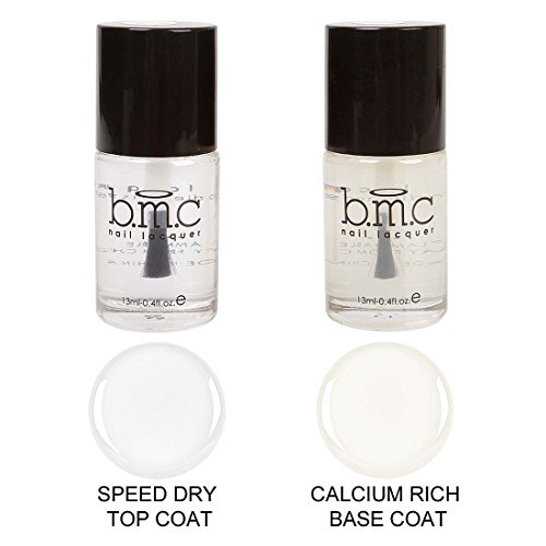 Buy BMC Super Fast Speed Dry Top Coat and Calcium Rich Base Coat Nail ...
