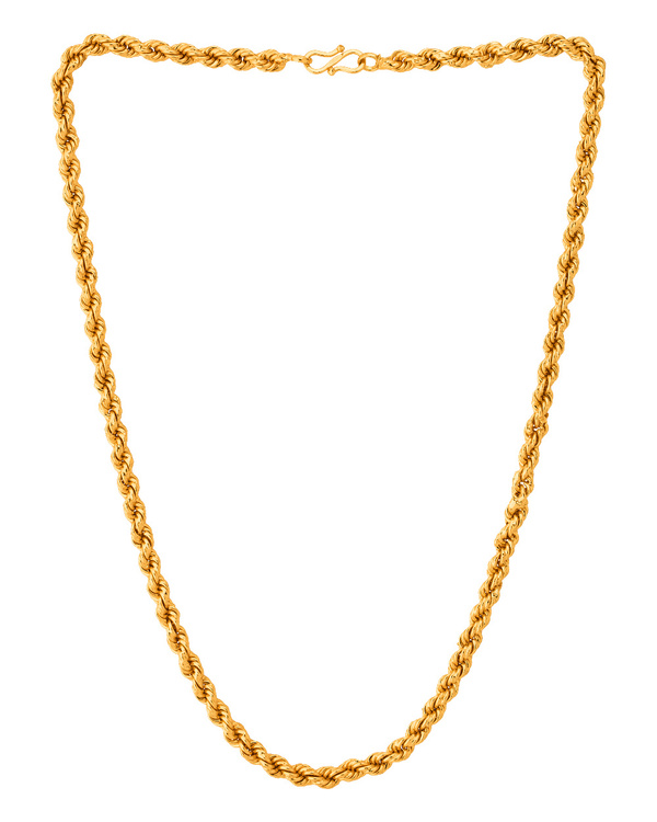 Buy Sparkling Jewellery Gold Plated Gold Alloy Chain (22 inches) for ...