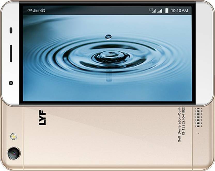 Buy LYF Water 11 (3 GB, 16 GB, Gold) Online @ ₹8999 from ShopClues